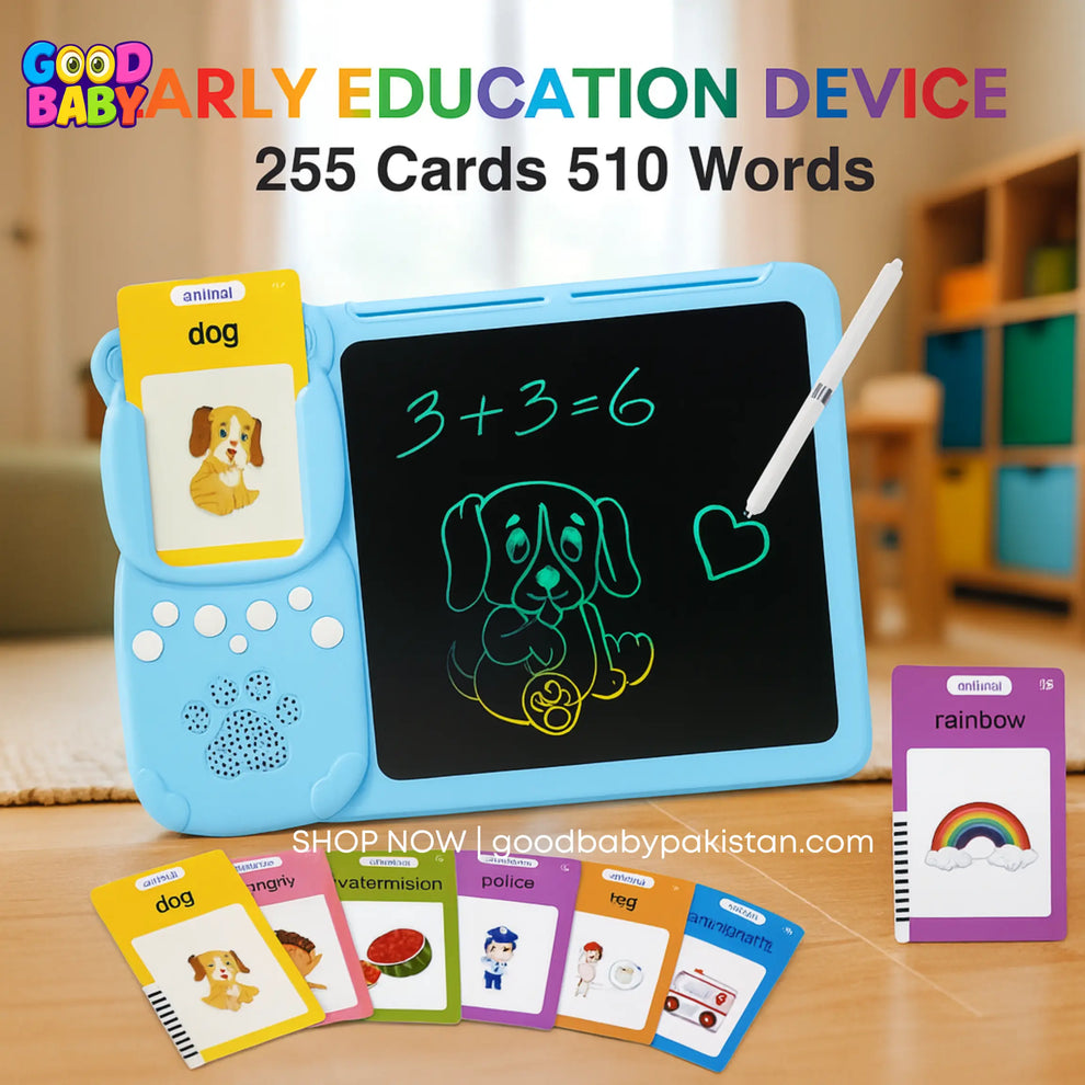 Talking Flash Cards LCD Writing Board - GOODBABYPAKISTAN